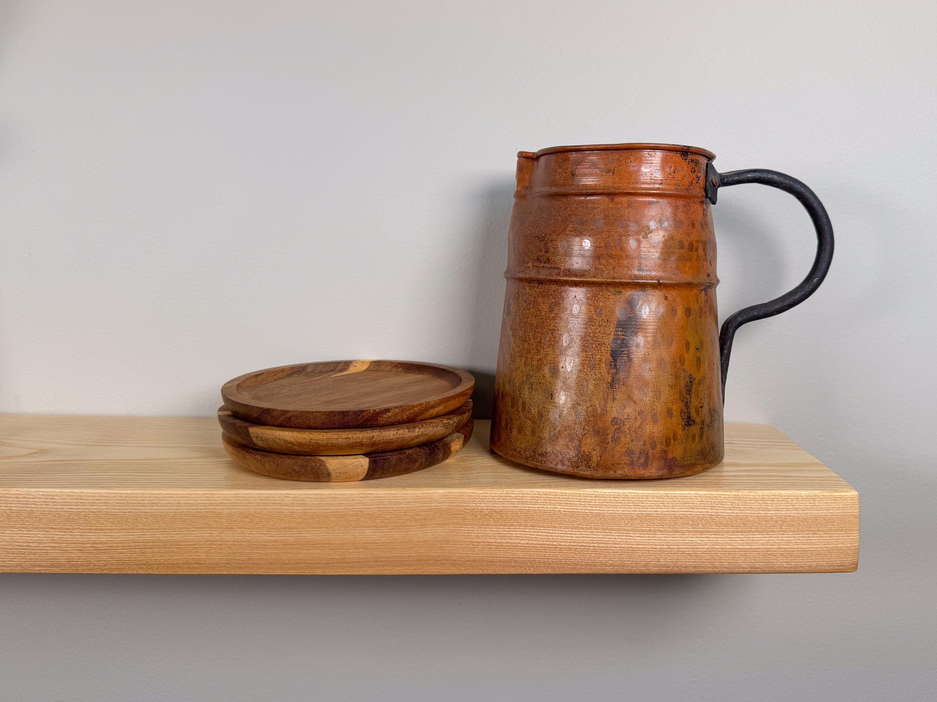 Ash Heavy-duty Floating Shelves, Ash Kitchen Shelf, Wall Shelves for ...