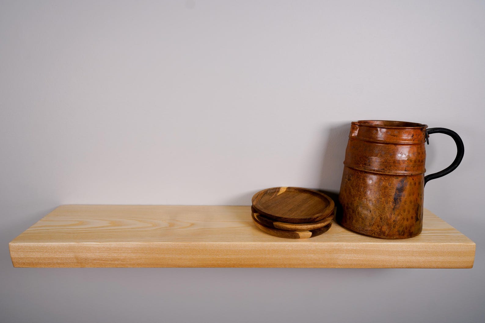 Ash Heavy-duty Floating Shelves, Ash Kitchen Shelf, Wall Shelves for ...