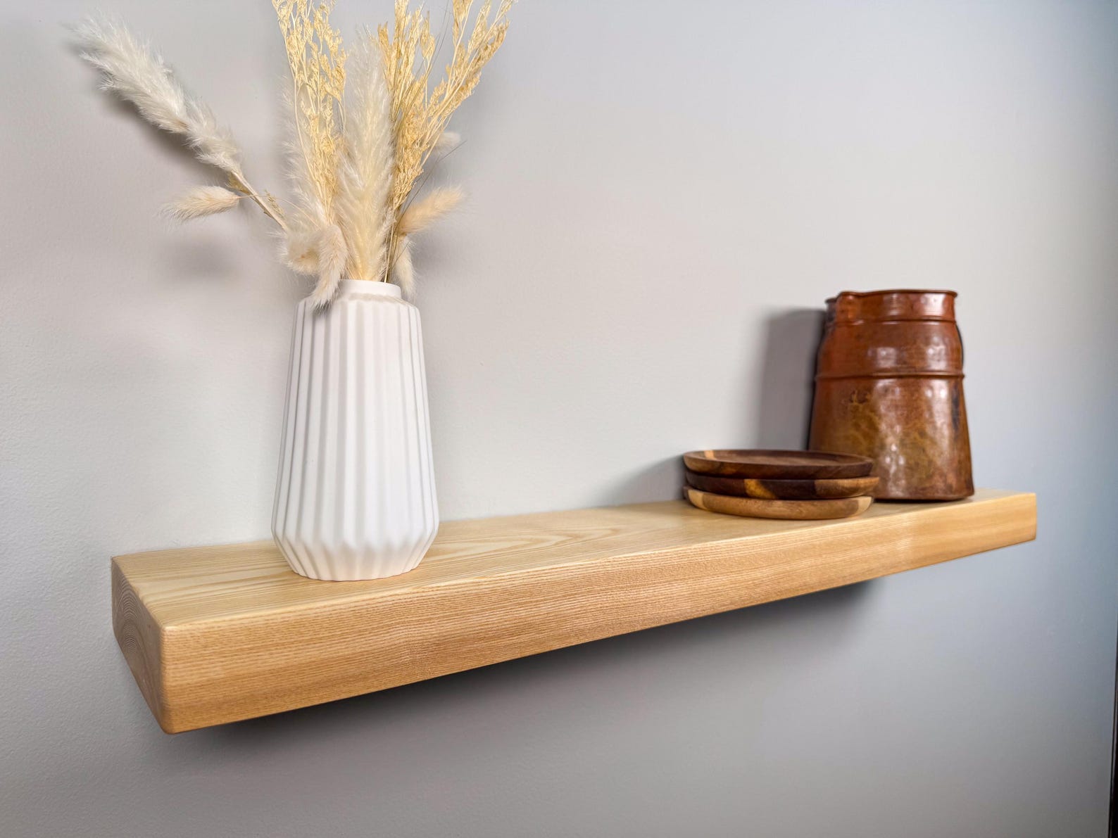 Ash Heavy-duty Floating Shelves, Ash Kitchen Shelf, Wall Shelves for ...