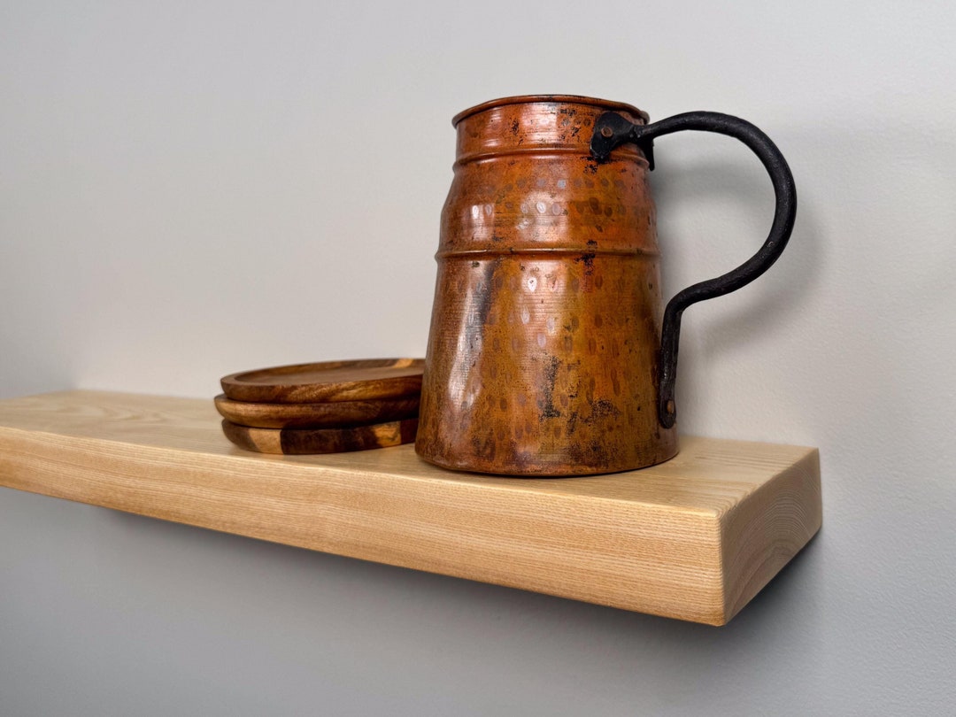 Ash Heavy-duty Floating Shelves, Ash Kitchen Shelf, Wall Shelves for ...