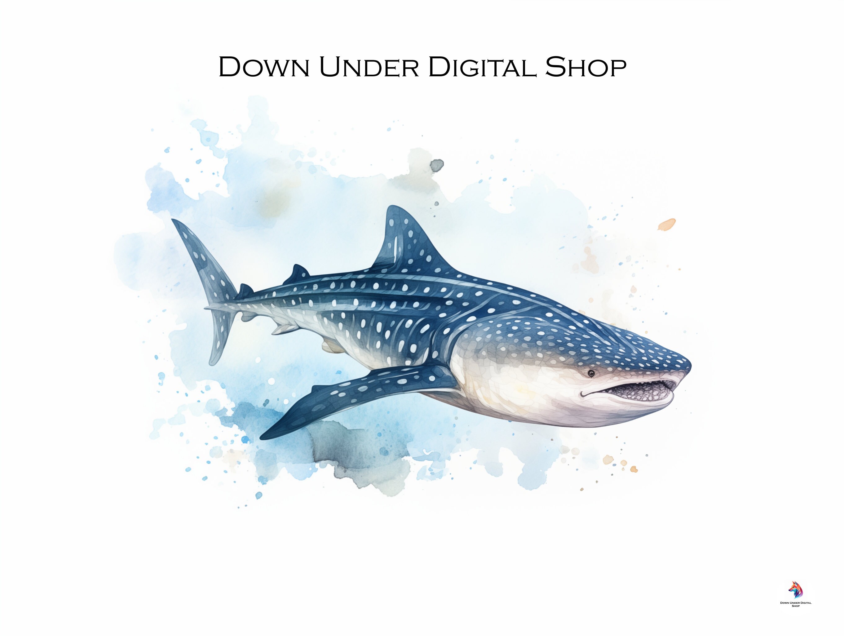 Whale Shark Digital Download Printable | Wildlife Printable Wall Art ...