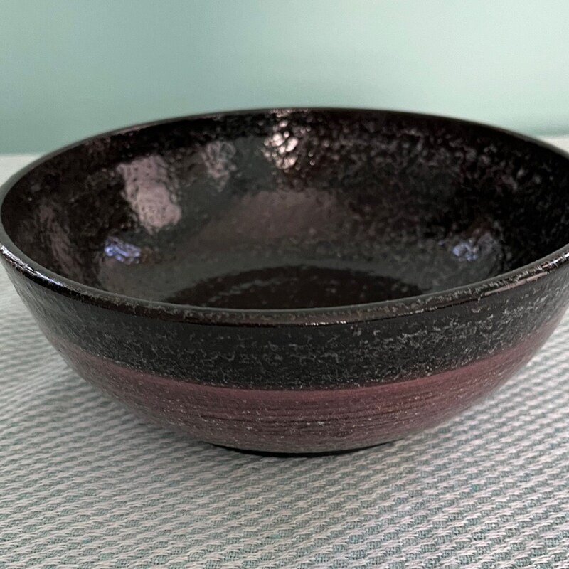 Black Ceramic Bowl - Etsy