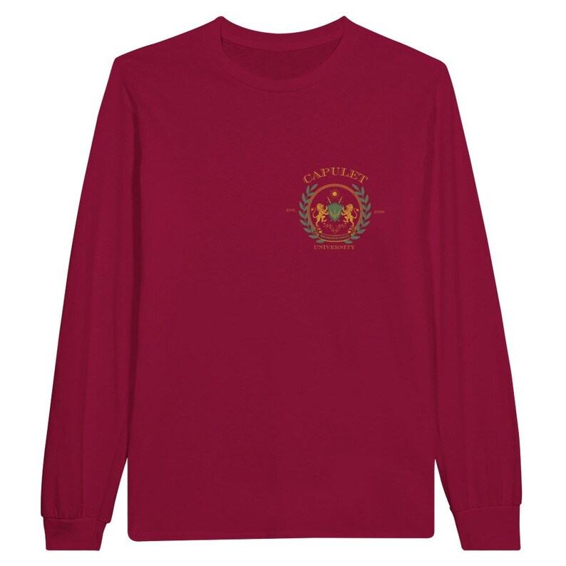 Capulet University Small Crest Classic Unisex Longsleeve T-shirt - Etsy
