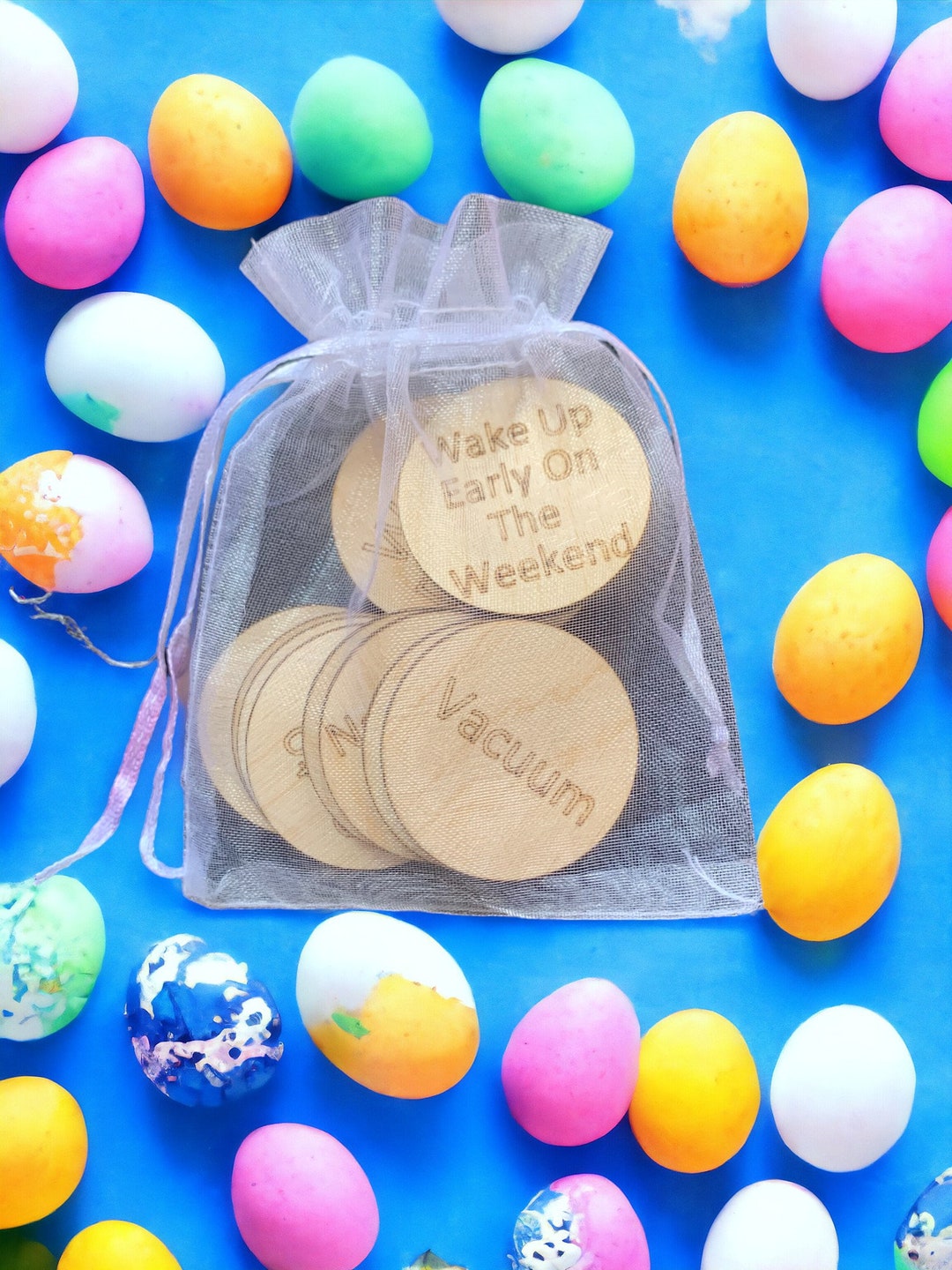 Prank Easter Egg Tokens, Joke Easter Egg Hunt Tokens, Custom Egg Hunt ...