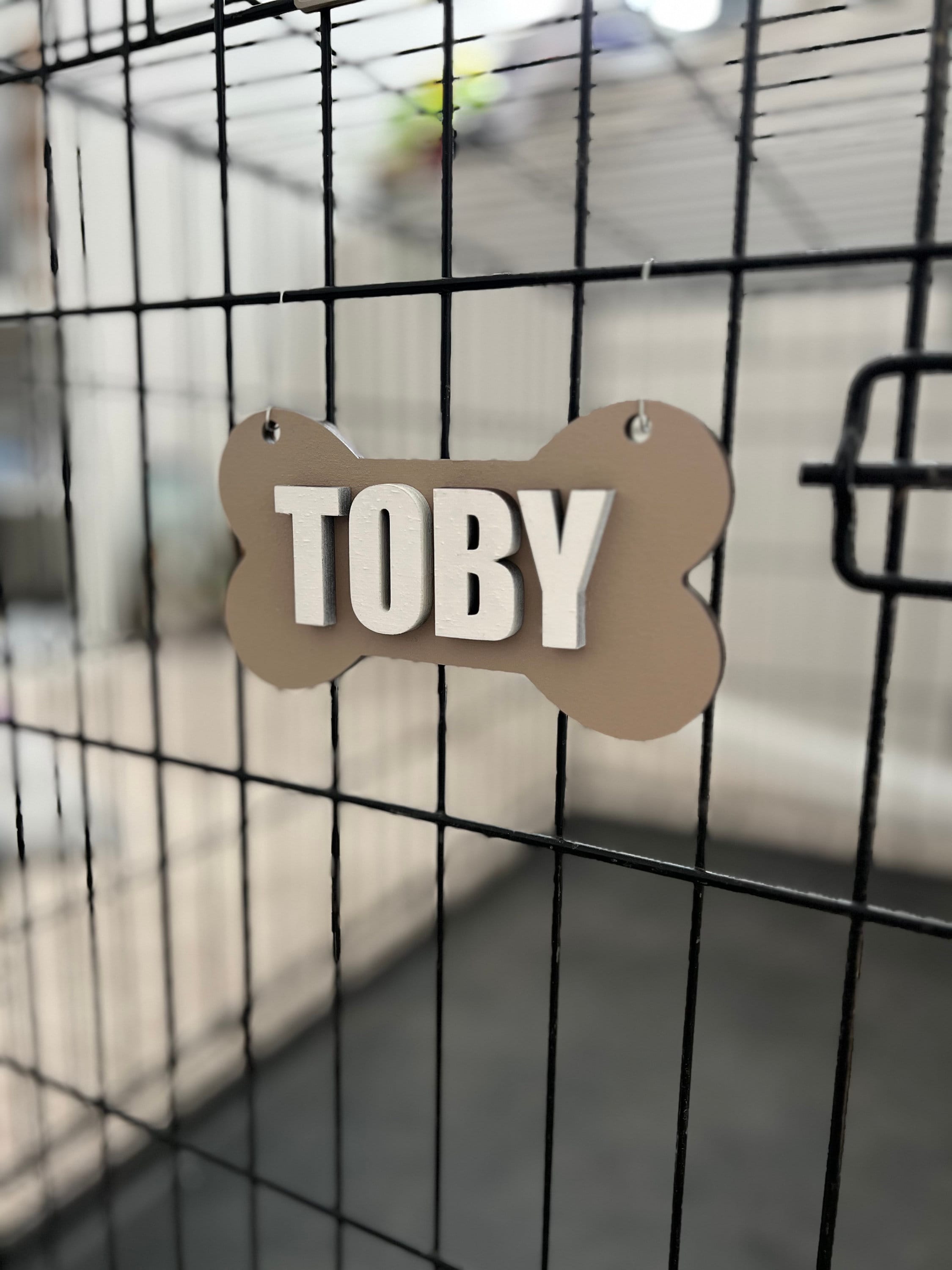 Personalized Crate Sign, Personalized Dog Decor, Hanging Crate Sign ...