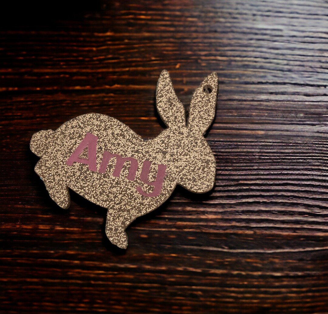 Personalized Easter Monogram Initial Tag, Custom Easter Basket Tag ...