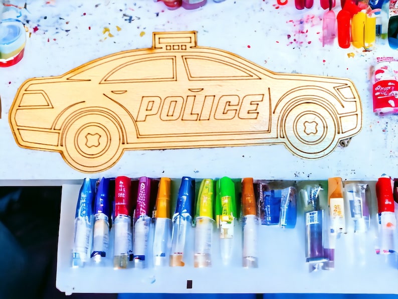 Emergency Vehicle Paint Kit, Kids Crafts, Kids Paint Kit, EMT Paint Kit ...