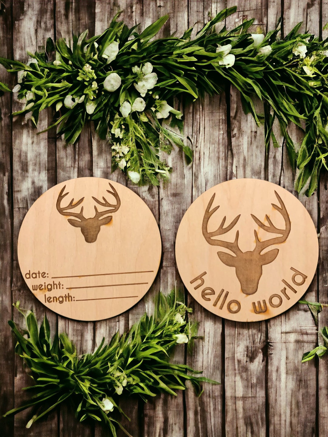 Deer Milestone Marker Baby Milestone Markers Wood Baby Deer Gift ...