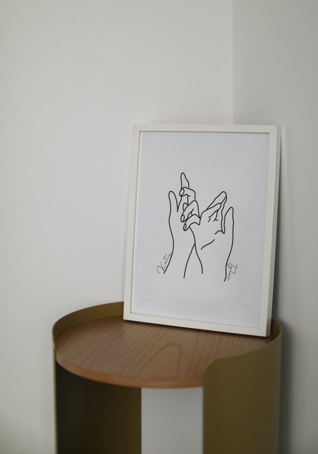 Pinky Grab Custom Couple's Digital Print - Etsy