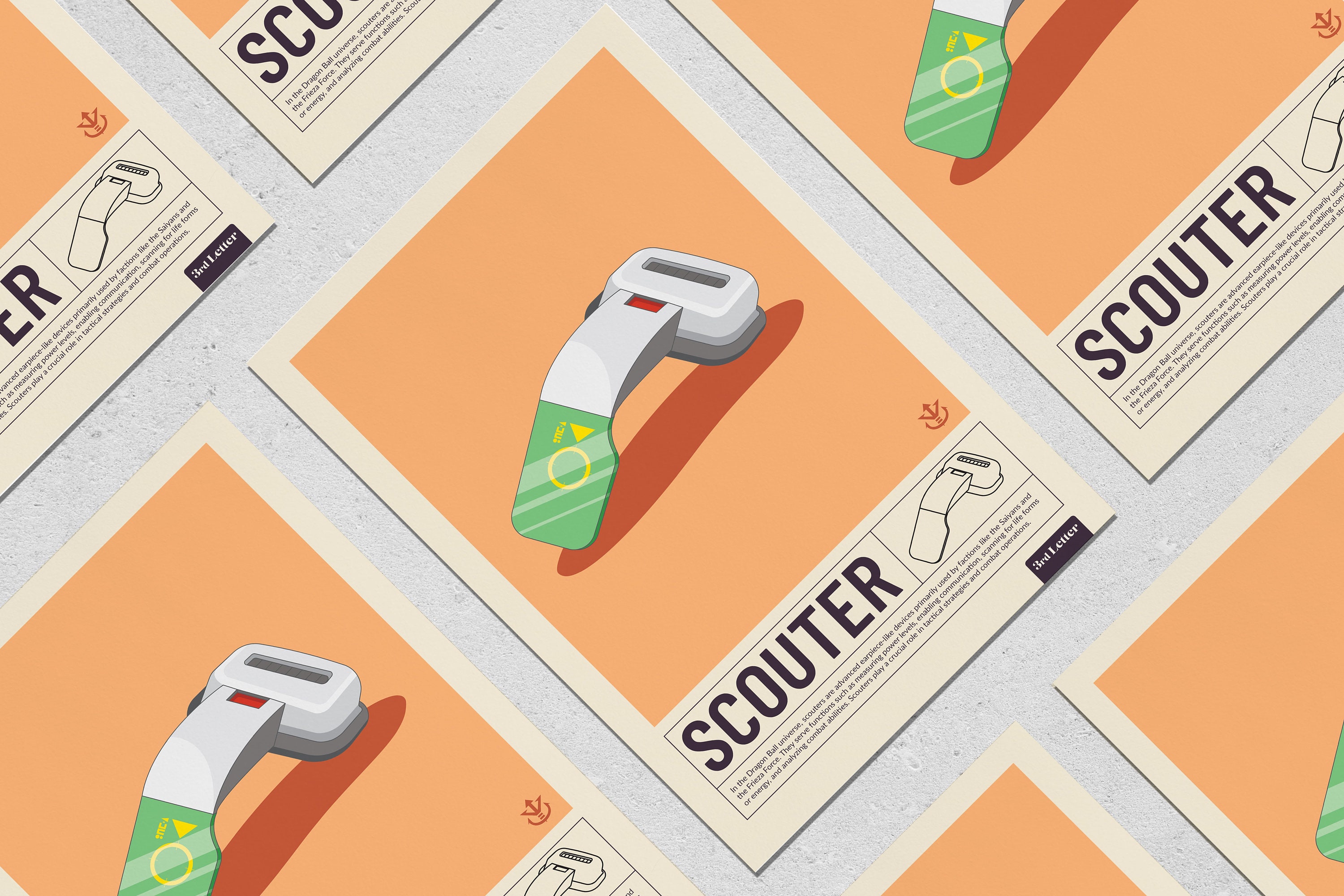 Anime Poster – Dragon Ball Z Scouter Wall Art, DBZ Room Decor, Manga ...