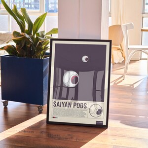 Dragon Ball Saiyan Pods, Attack Pods, Space Pods, Vintage Poster - Etsy