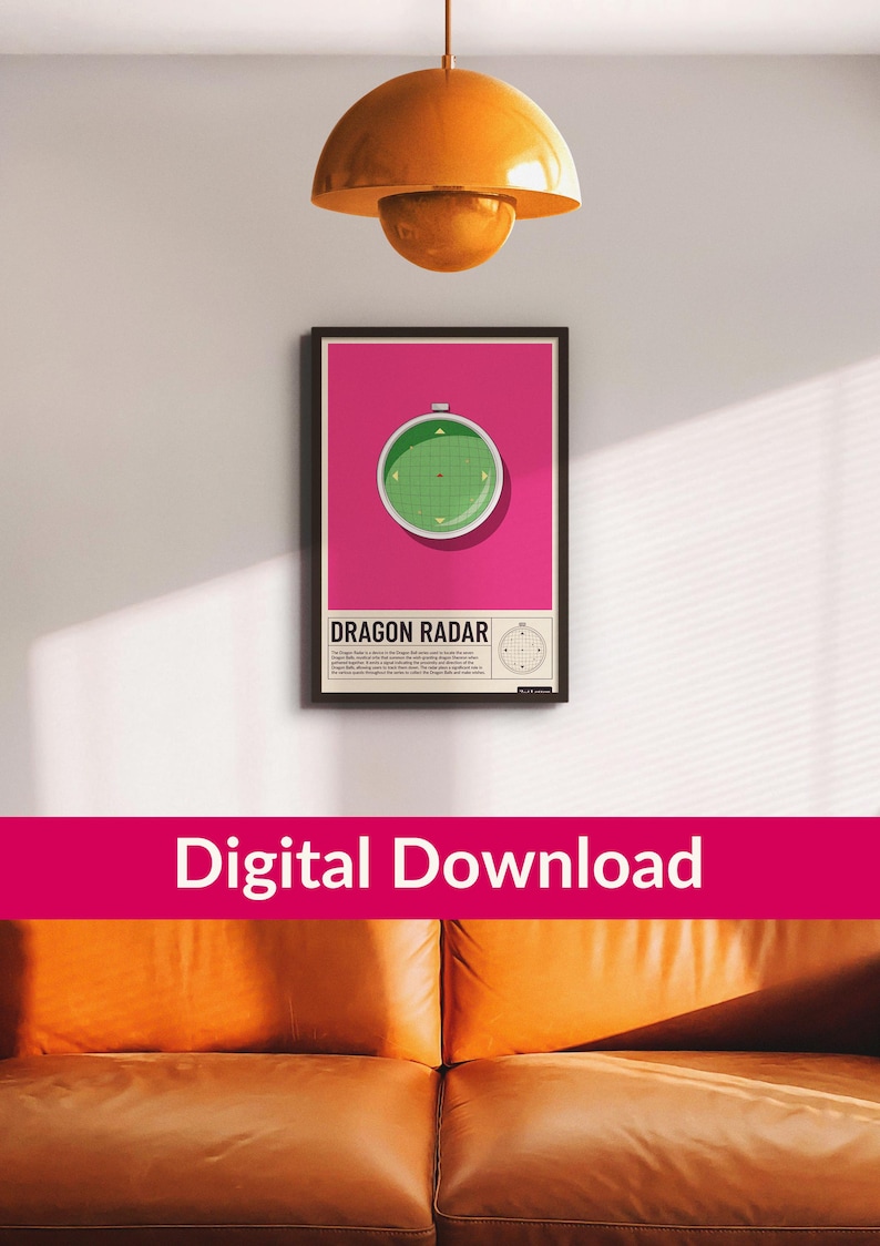 Dragon Ball Z Radar Poster: Manga Anime Wall Art (digital Download ...