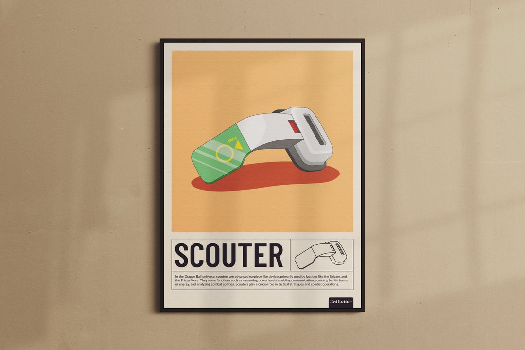 Dragon Ball Z Scouter Poster - Anime Wall Art for Fans, Dragon Ball Z ...