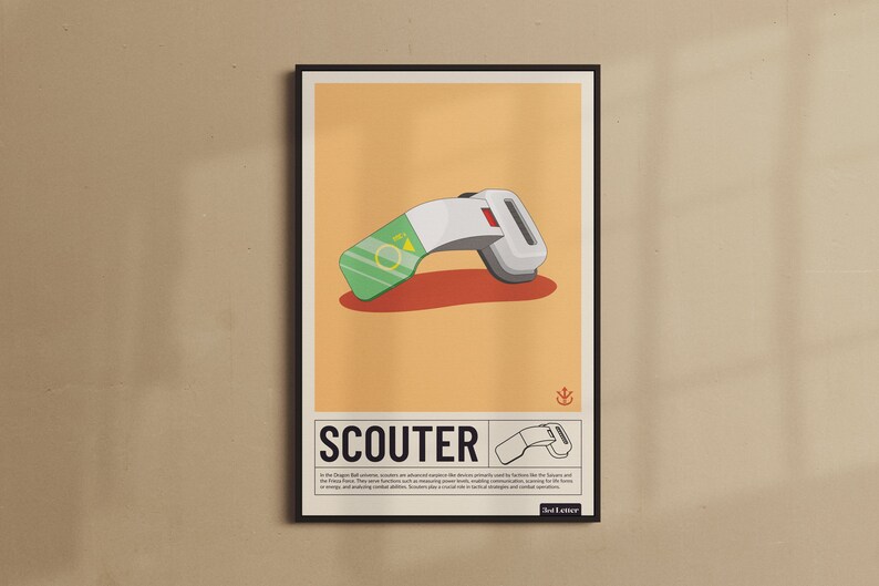 Dragon Ball Z Scouter Poster Vintage - Etsy