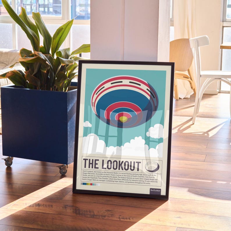 Anime Poster – Dragon Ball the Lookout Wall Art, DBZ Room Decor, Manga ...