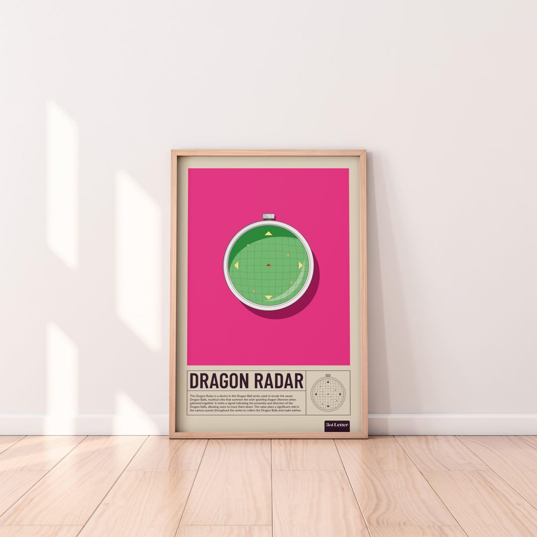 Dragon Ball Z Radar Poster: Manga Anime Art Print (13x19in), Wall Art ...
