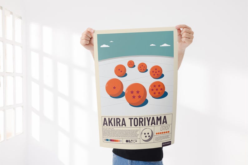 Akira Toriyama Poster, Anime Poster, Dragon Ball Z Room Decor, Manga ...
