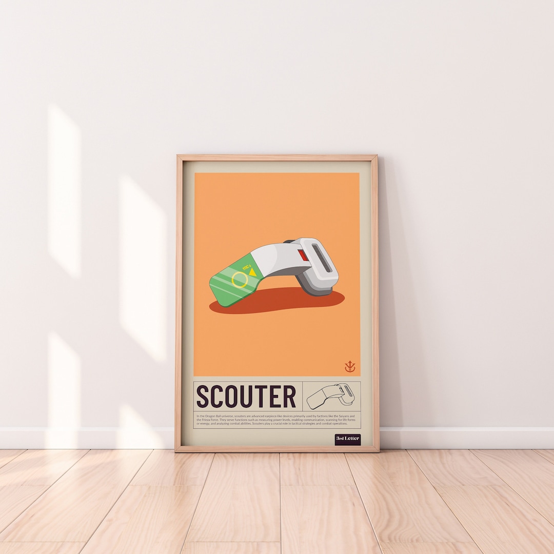 Dragon Ball Z Scouter Poster Vintage - Etsy