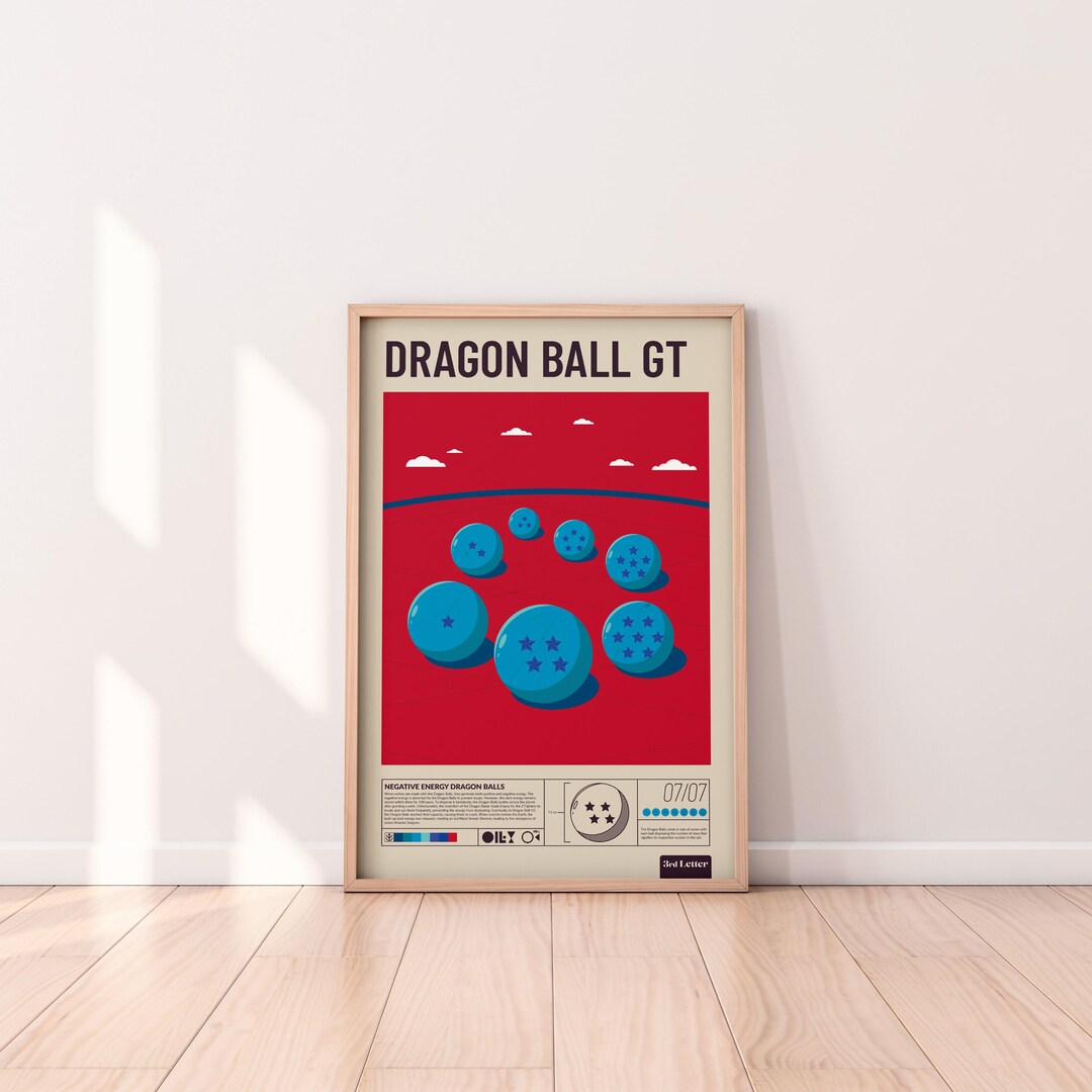 Dragon Ball GT Poster: Negative Energy Dragon Balls Art Print - Etsy