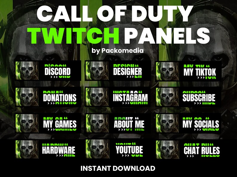 Call of Duty Twitch Panels - Etsy