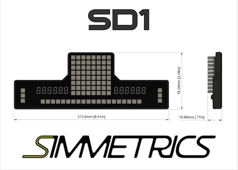 SD1 Sim Racing Dash for Simhub - Etsy