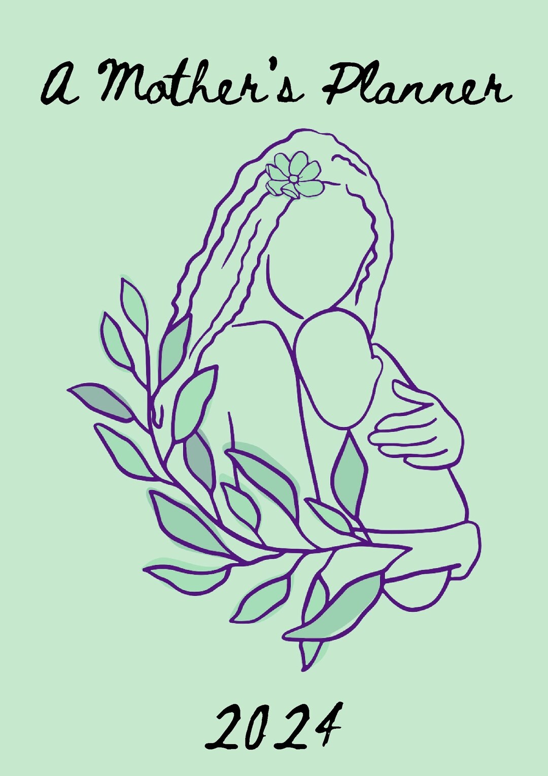 2024 Dated Monthly Calendar Printable Month at a Glance Monthly Planner Inserts PDF - Etsy