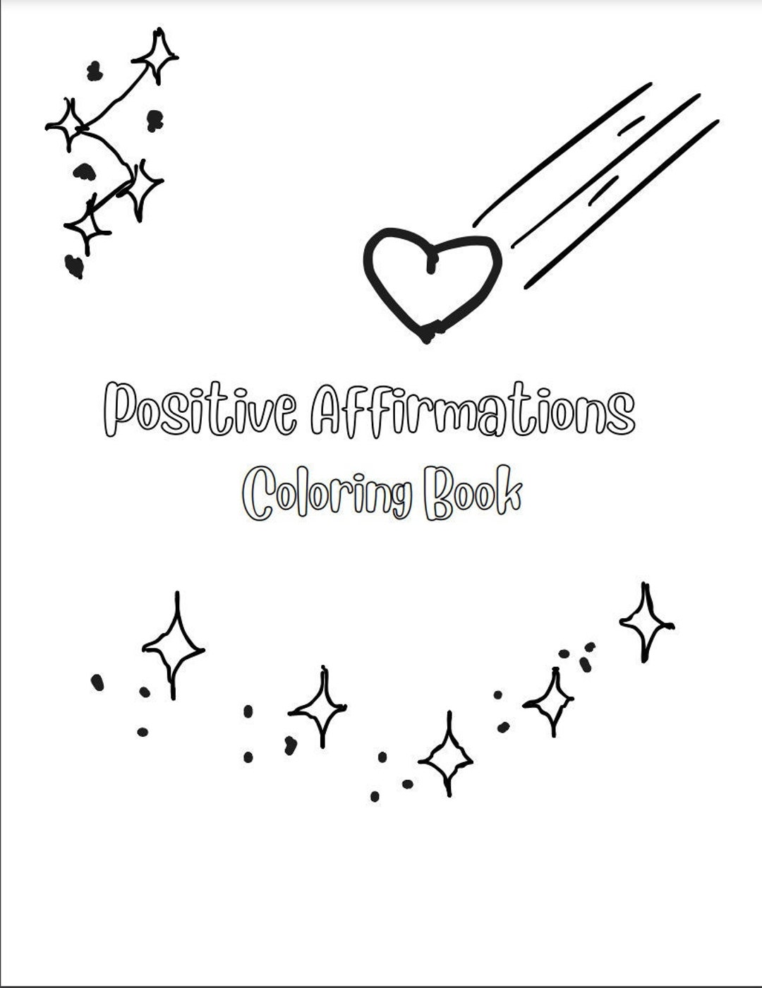 20 Instant Download Positive Affirmations Coloring Pages - Etsy
