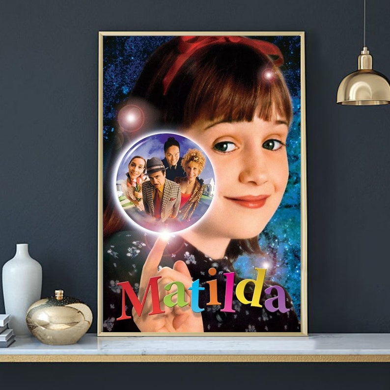 Matilda 1996 Poster, Movie Poster, Matilda Print, Canvas Film Posters ...