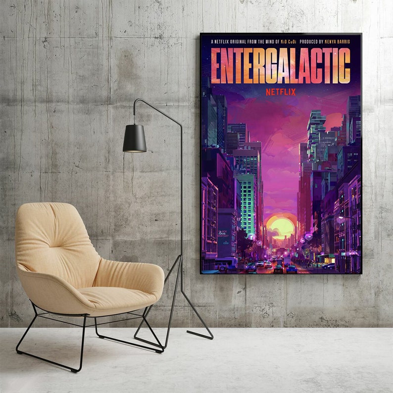 Entergalactic 2022 Poster, Movie Poster, Entergalactic Print, Canvas Film Posters Wall Art Decor ...