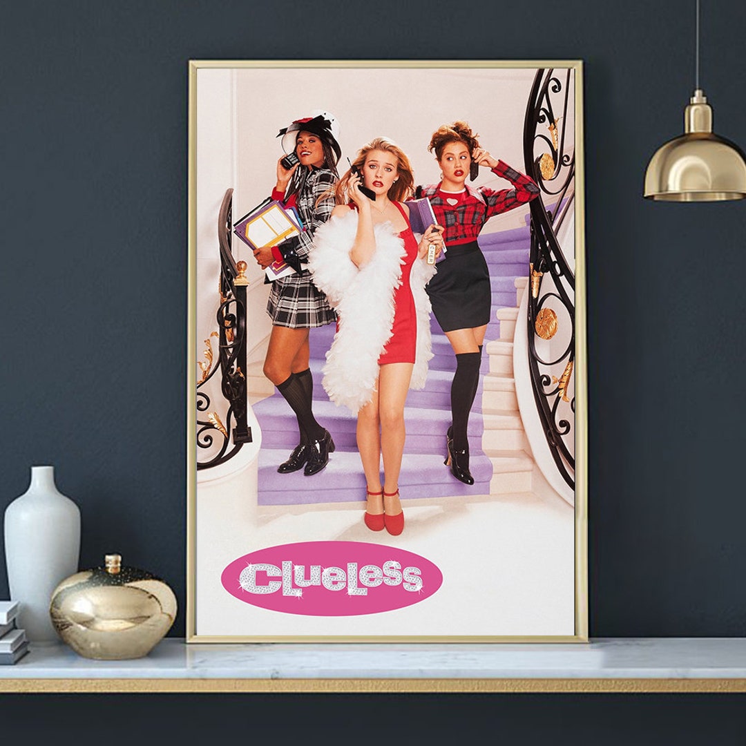 Clueless 1995 Poster, Comedy Movie Poster, Clueless Print, Canvas Film ...
