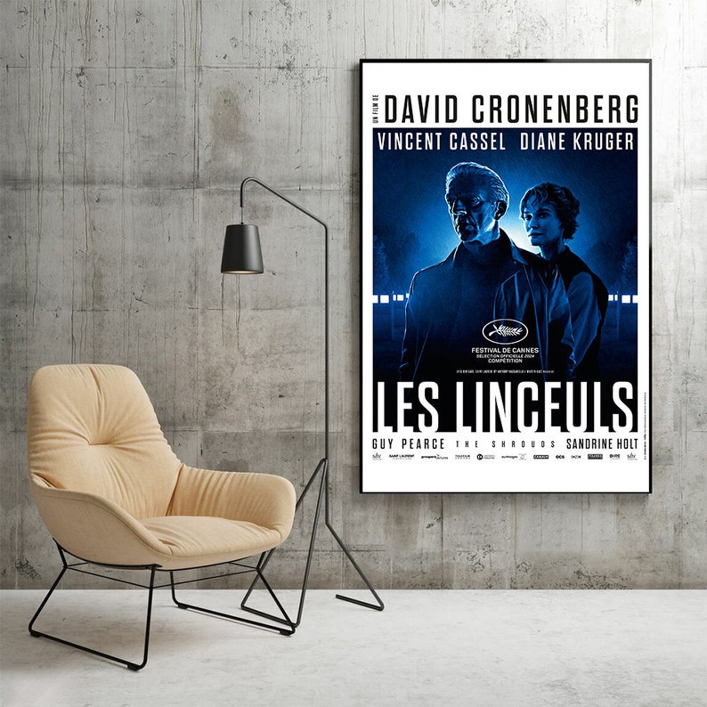 The Shrouds 2024 Poster, Movie Poster, Shrouds Print, Canvas Film ...