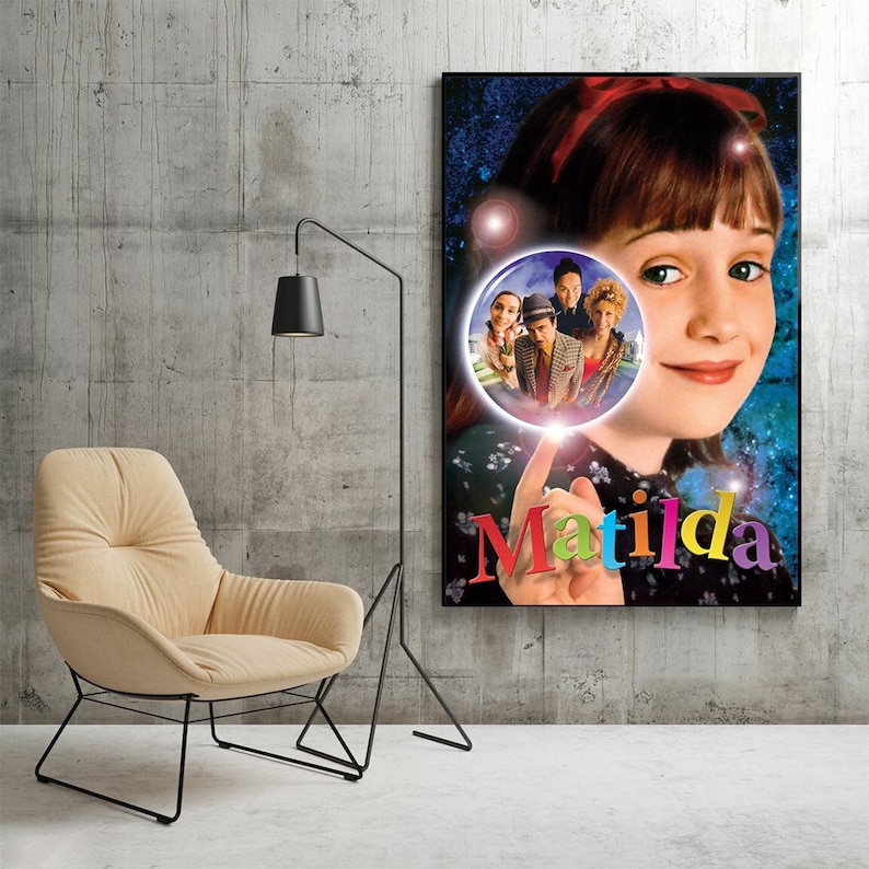 Matilda 1996 Poster, Movie Poster, Matilda Print, Canvas Film Posters ...