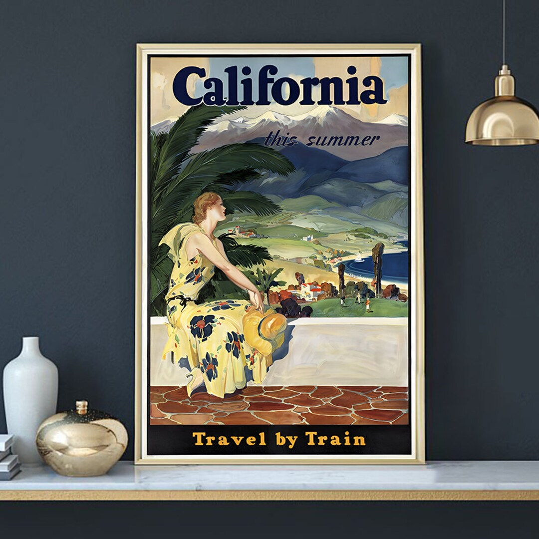 California Travel Poster, Vintage Poster, California This Sumer Print ...