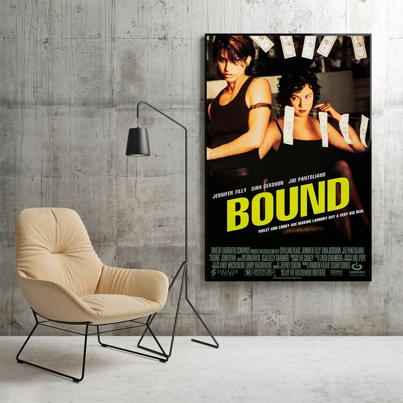 Bound Poster, Movie Poster, Bound Print, Canvas Film Posters Wall Art ...