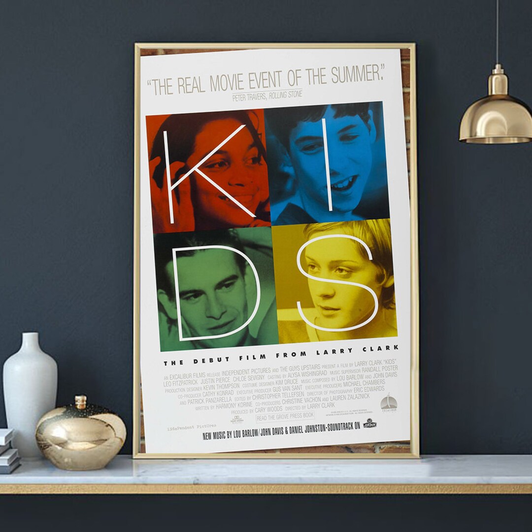 Kids 1995 Poster, Movie Poster, Kids Print, Canvas Film Posters Wall ...