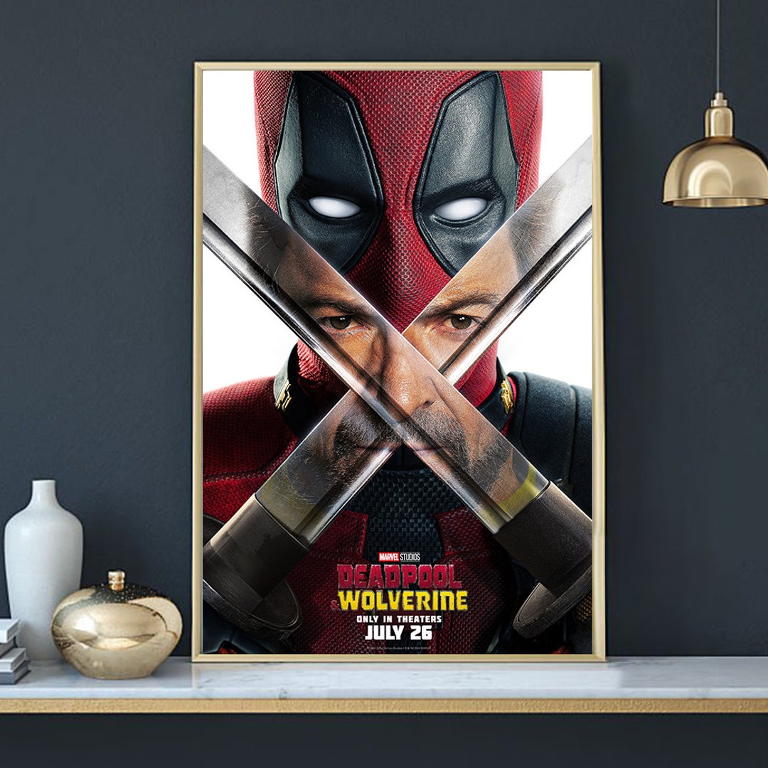 Deadpool & Wolverine 2024 Poster, Movie Poster, Deadpool Print, Canvas ...