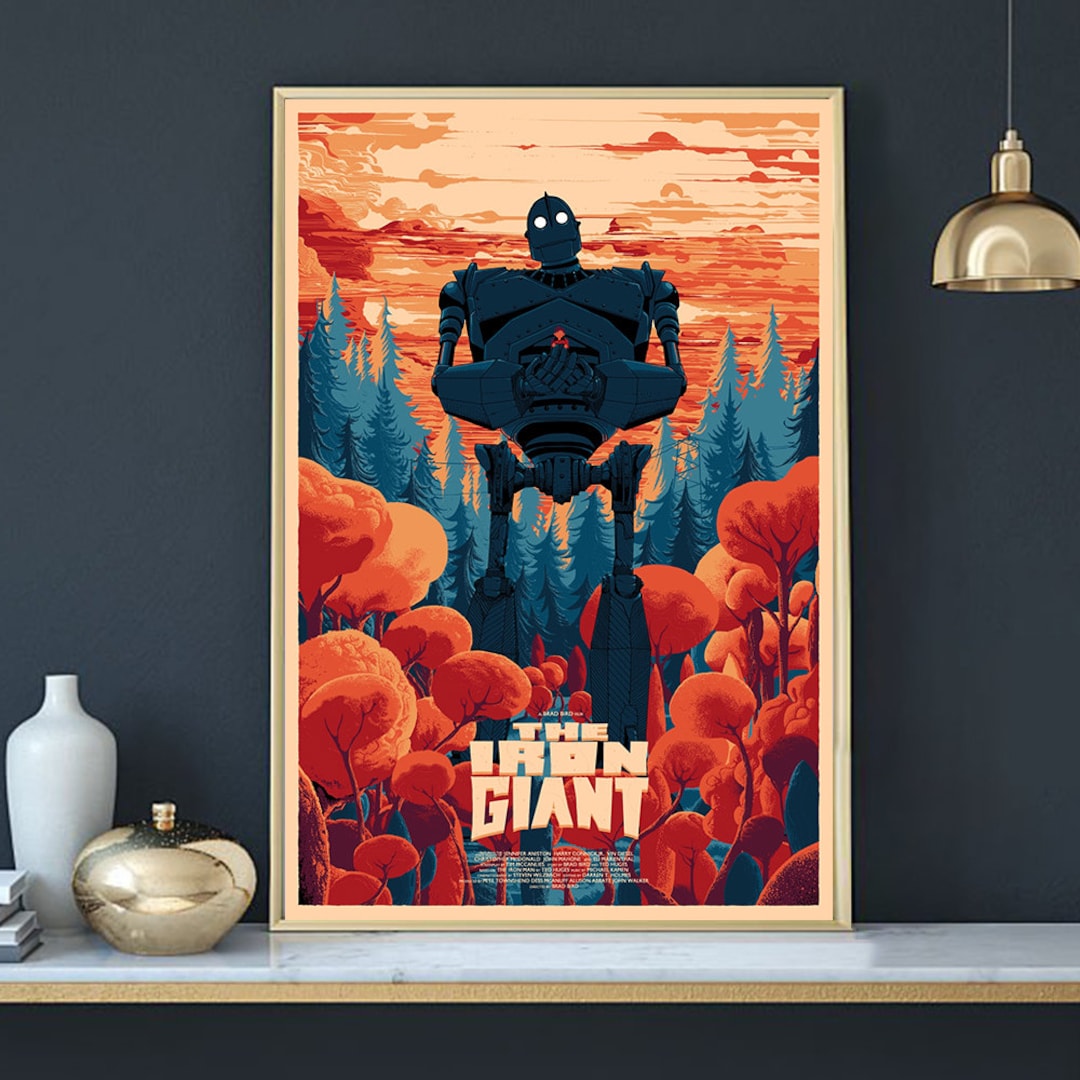 The Iron Giant Poster, Movie Poster, Iron Giant Print, Canvas Film ...