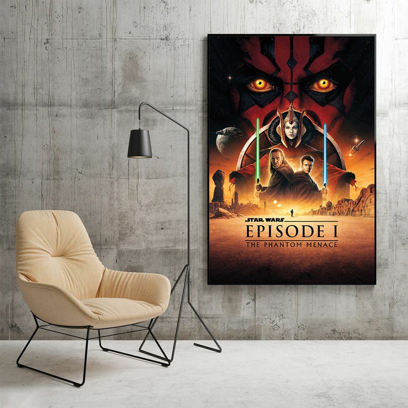 Star Wars Episode I the Phantom Menace Poster, Movie Poster, Star Wars ...