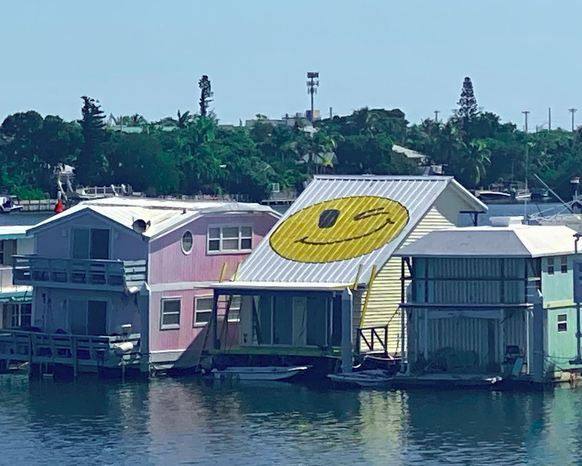Whimsical Key West Houseboat Happy Face Photo I Took - Unique and Fun ...