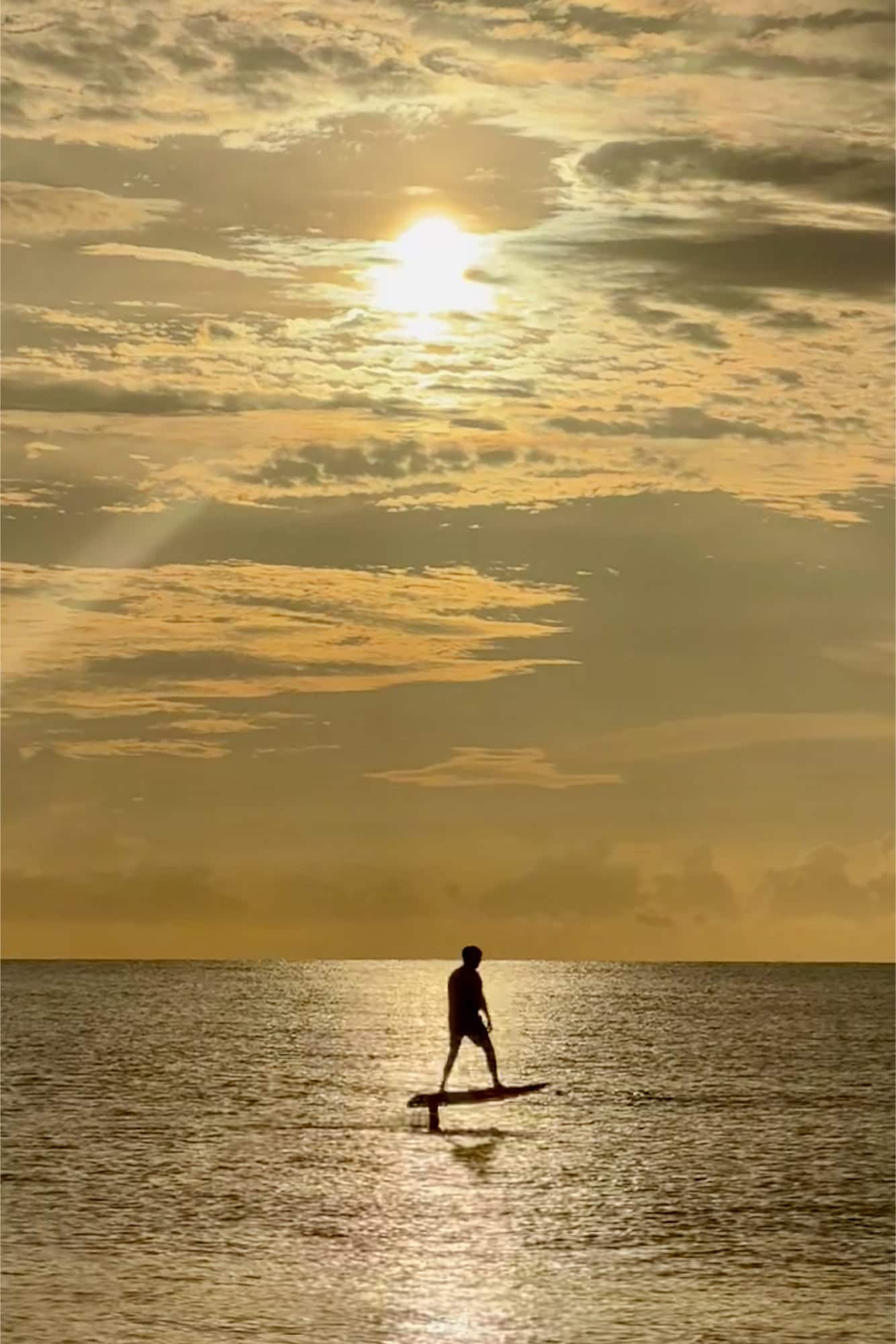 Morning Seaside Silhouette Paddleboard | Personally Taken Photograph ...