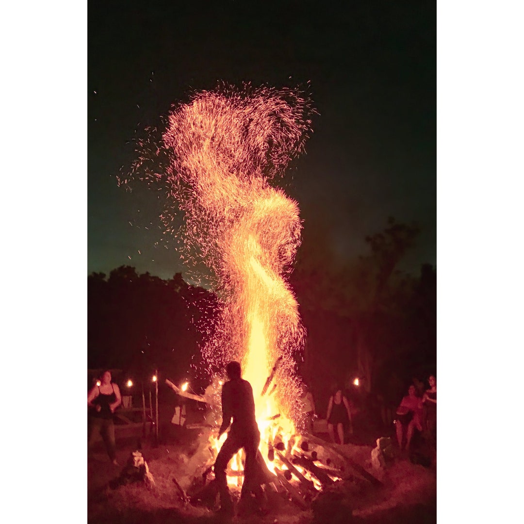 Summer Solstice Bonfire Photograph Taken in Hugh Taylor State Park ...