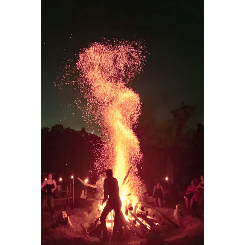 Summer Solstice Bonfire Photograph Taken in Hugh Taylor State Park ...