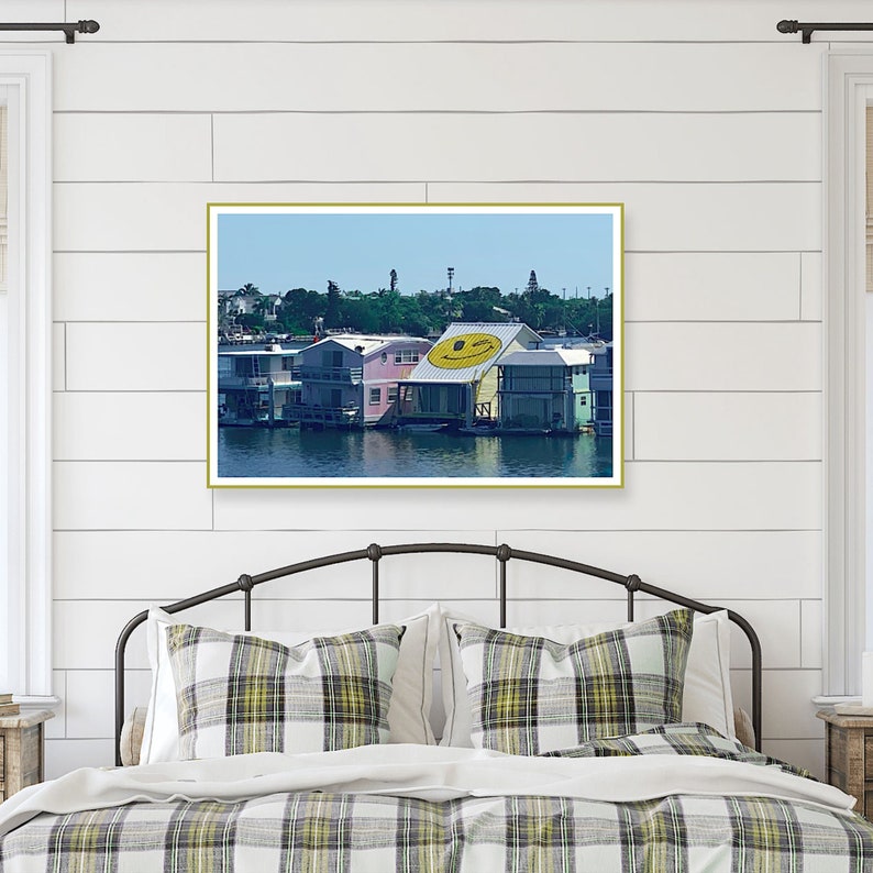 Whimsical Key West Houseboat Happy Face Photo I Took - Unique and Fun ...
