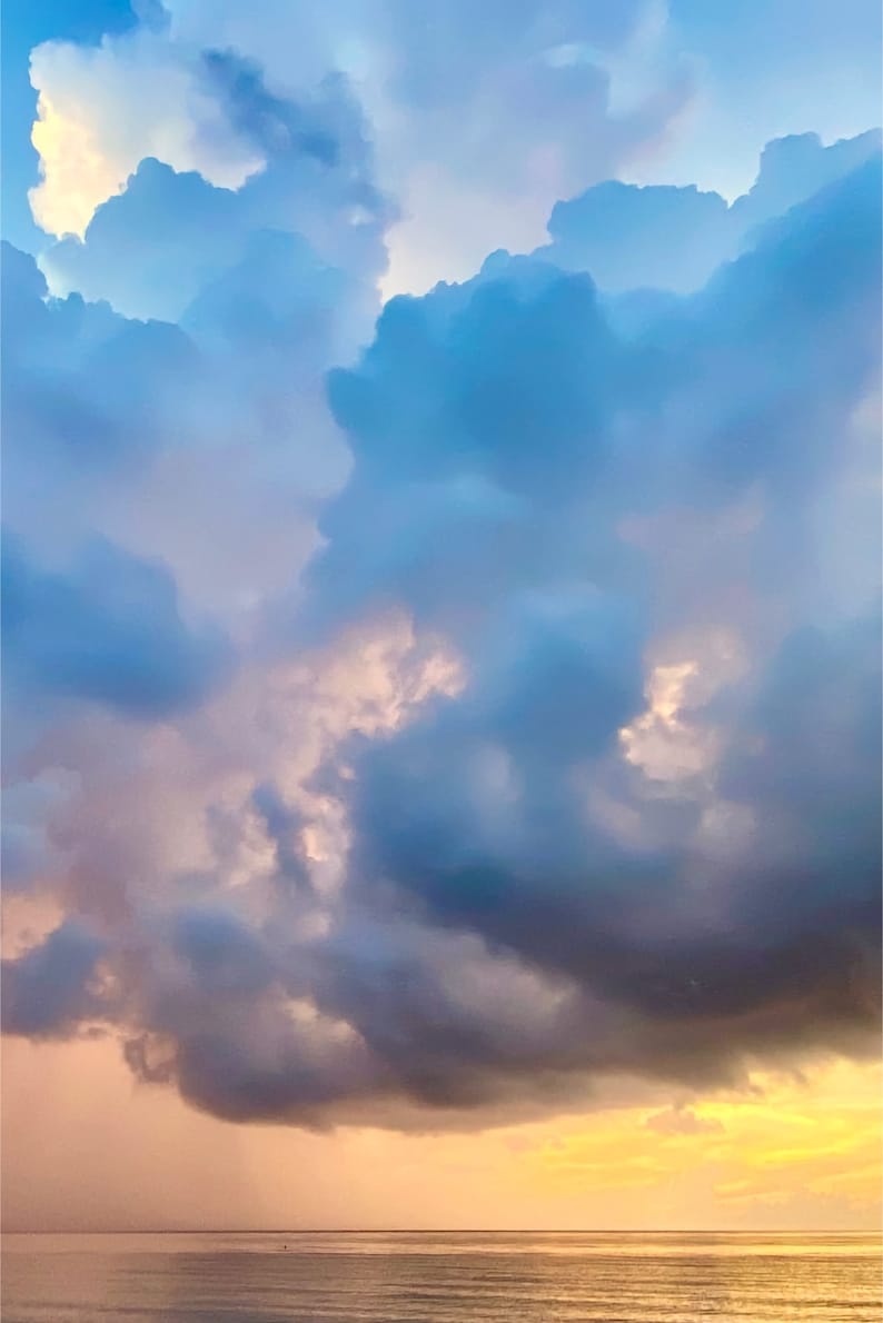 Magnificent Sunrise Over Atlantic Ocean Cloud Lit Sky Photography ...