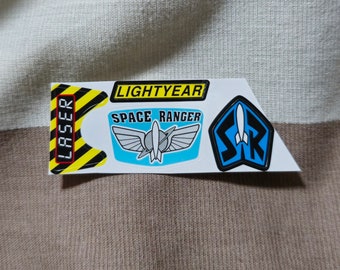 Toy Story Buzz Lightyear Action Figure Replacement Stickers B3G1F - Etsy