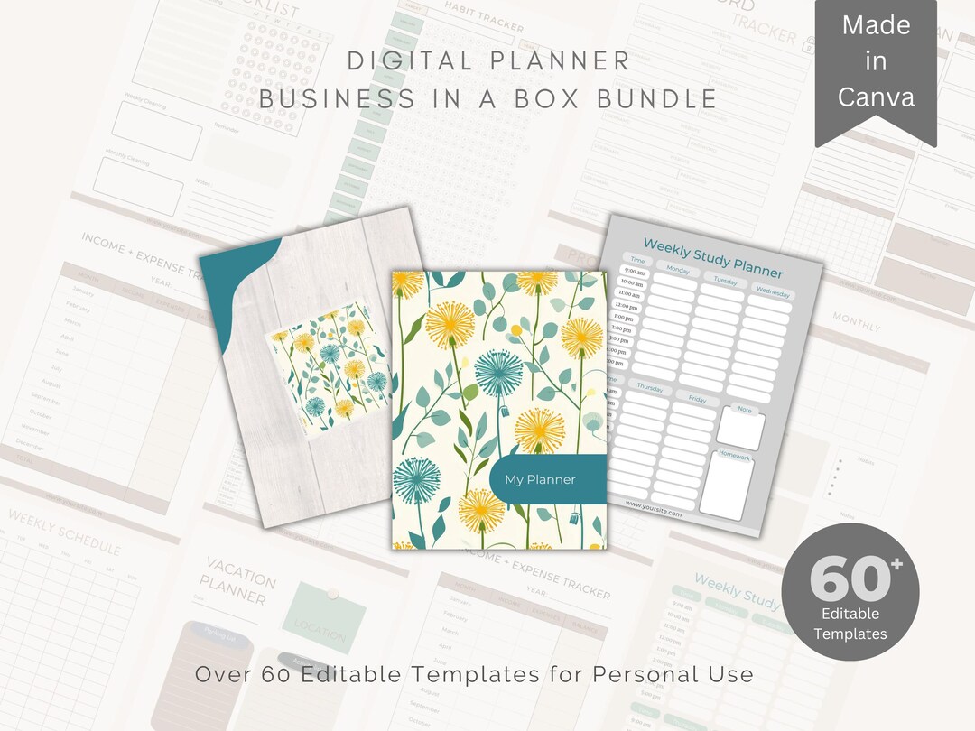 Business Planner Toolkit, 60+ Canva Templates (digital Download) - Etsy