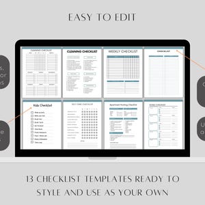 Checklist Bundle, Everyday Checklist, Checklist Printables, Checklist ...