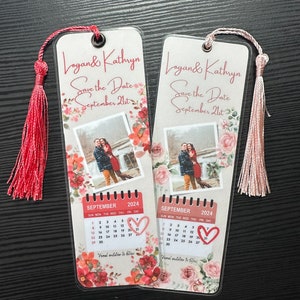 Save the Date Bookmarks, Couple Bookmarks, Wedding Favor Bookmark ...