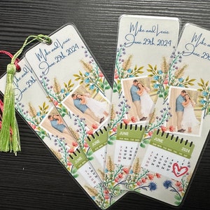 Save the Date Bookmarks, Couple Bookmarks, Wedding Favor Bookmark ...