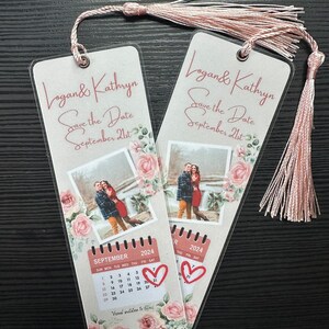 Save the Date Bookmarks, Couple Bookmarks, Wedding Favor Bookmark ...